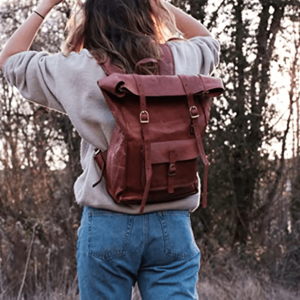 Craftshades – Multiple Pockets 16 Inch Handcrafted Leather Roll Bag ...