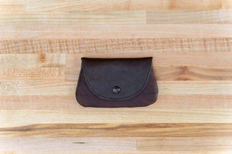 Leather Button Coin Purse – Compact, Stylish & Handcrafted