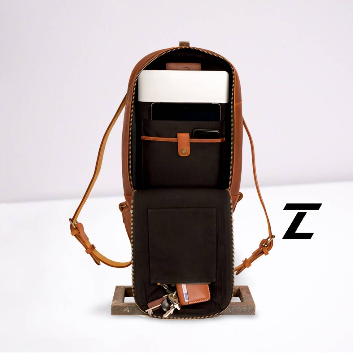 Leather Laptop Backpack for the Modern Professional